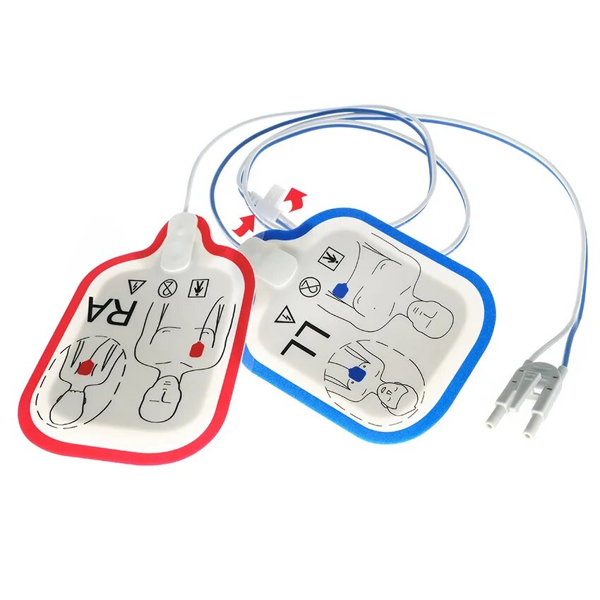 Одноразовые электроды AEDE для дефибрилляторов for Mbelec Adult