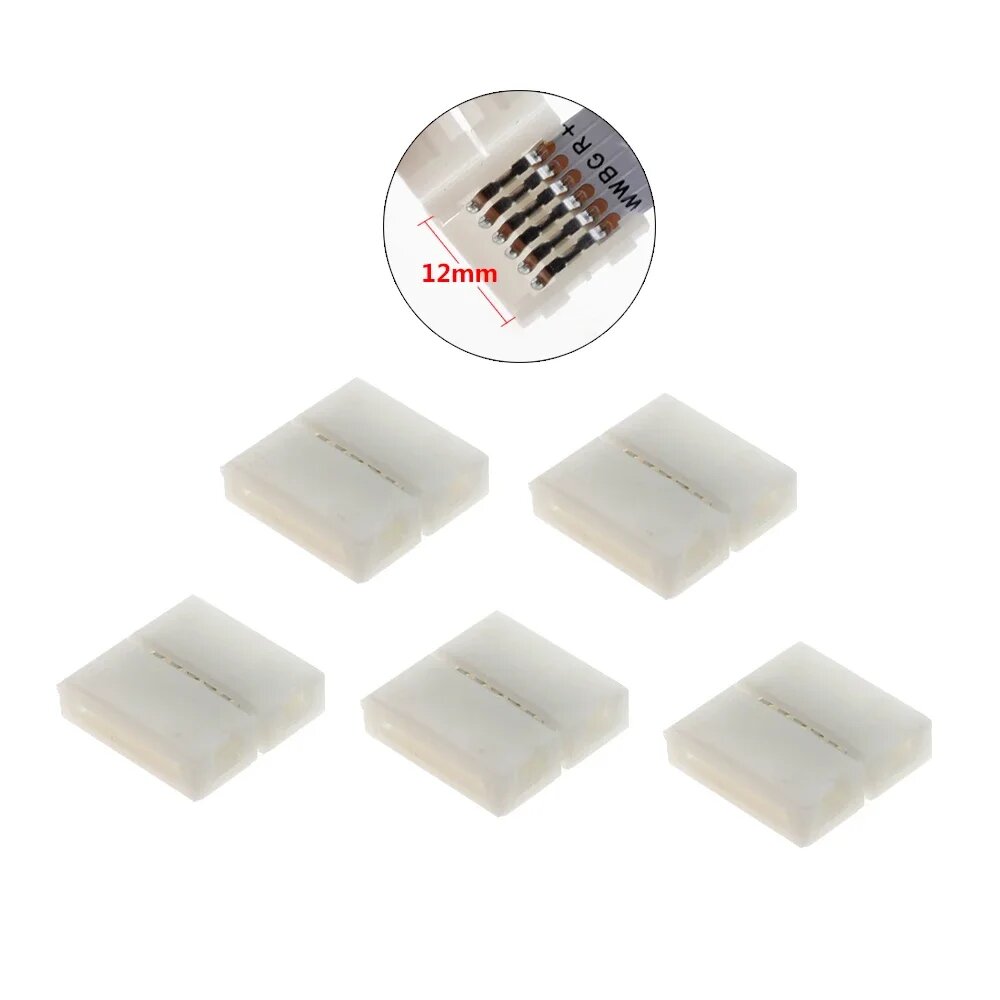 Разъемы YSRSAI для светодиодной ленты 5050 4P-10mm, 5PCS Connector