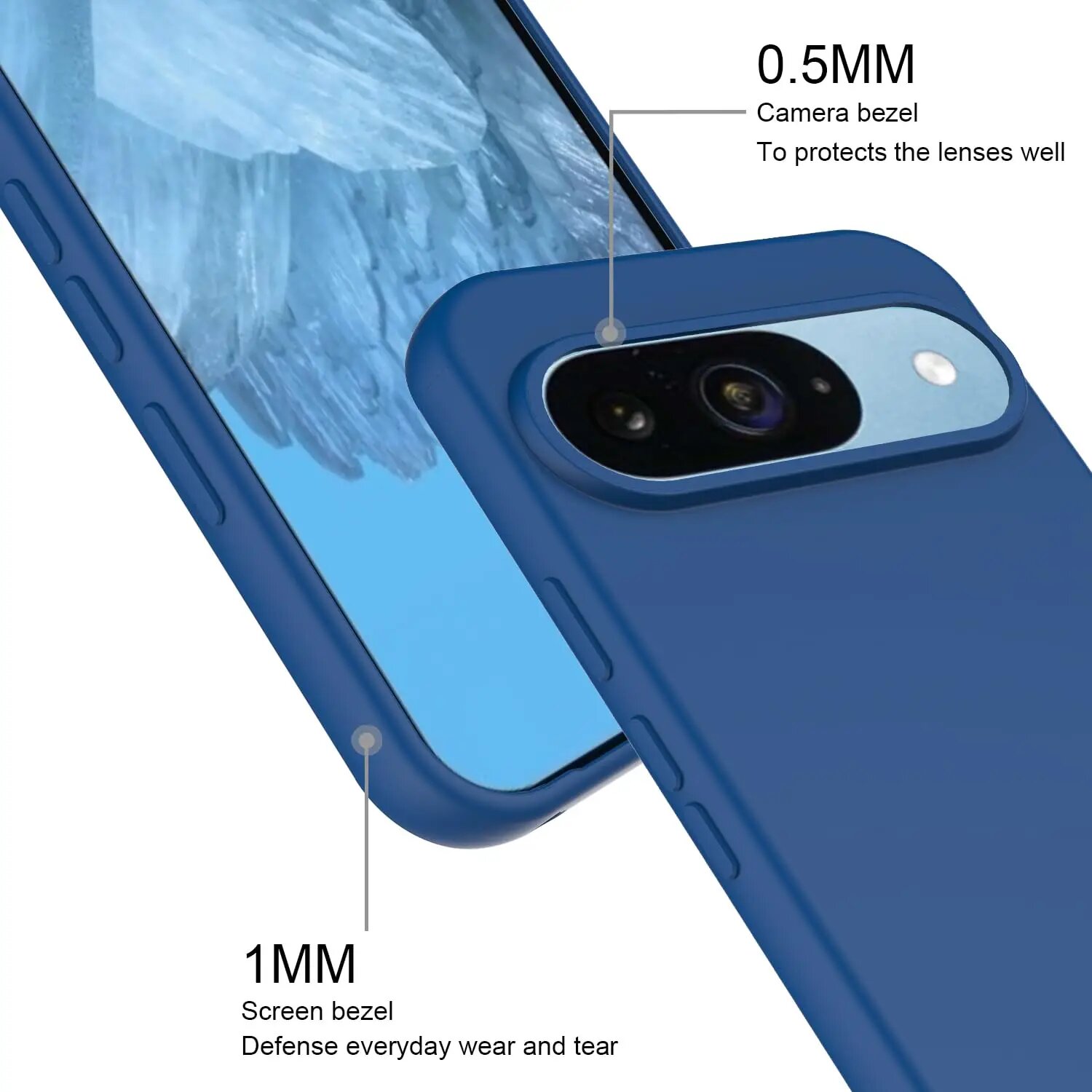 Чехол Google Pixel 8, темно-синий — фото 1