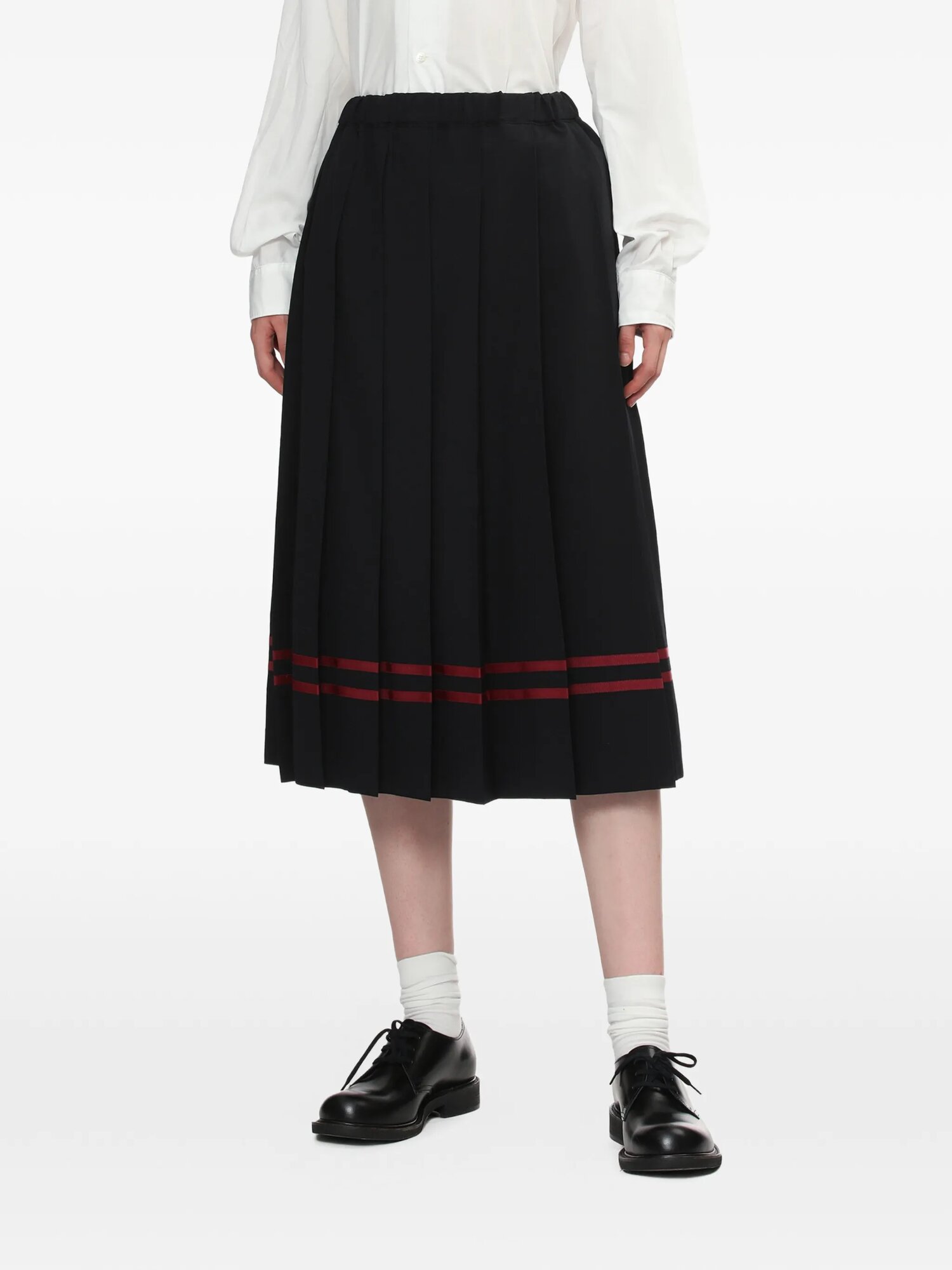 Юбка COMME des GARCONS Pleated midi skirt, размер 40, синий — фото 1