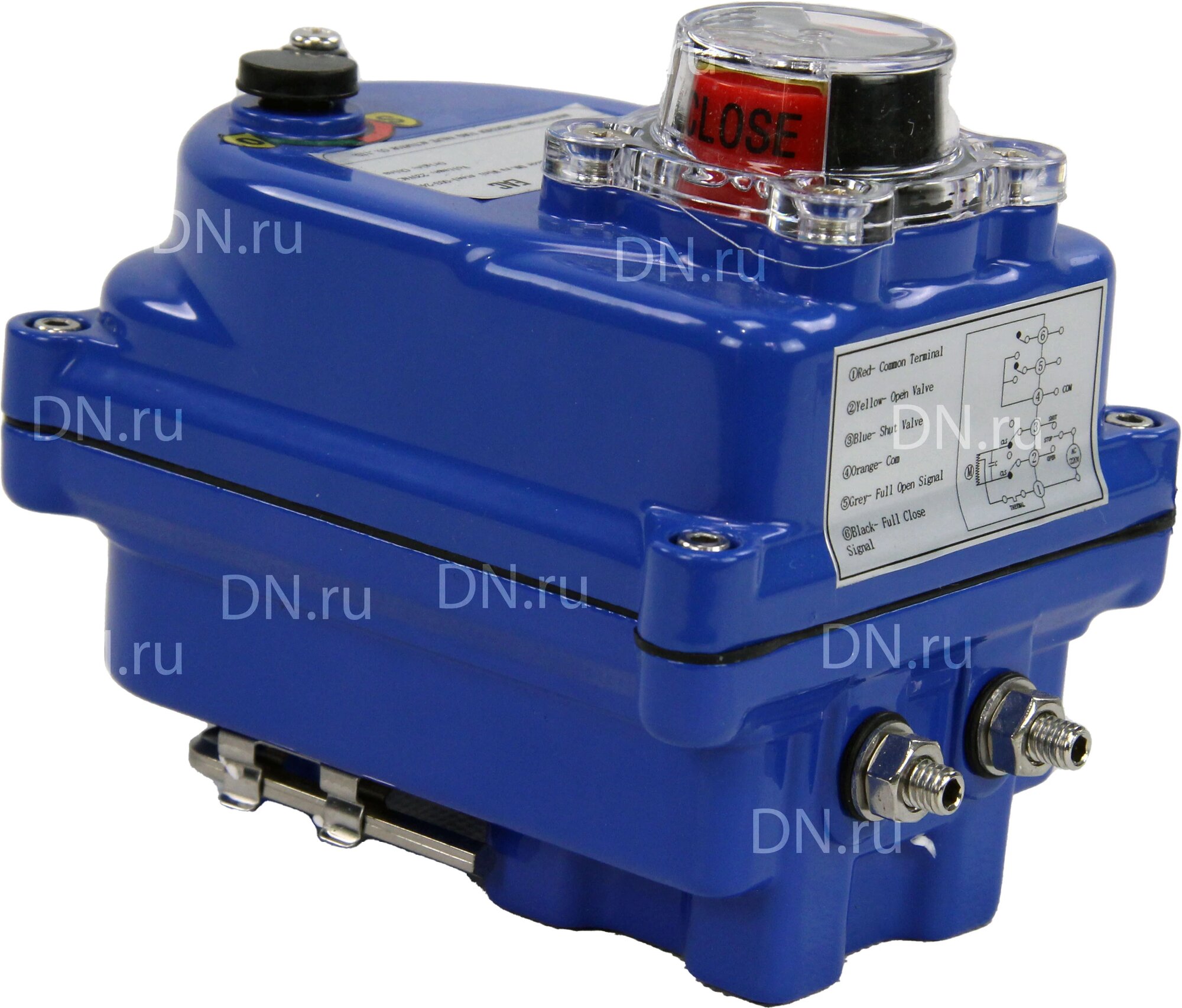 Электропривод четвертьоборотный DN.ru 003 blue 220В