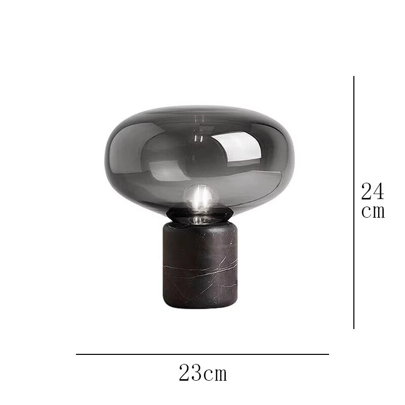 Скандинавская минималистичная постмодернистская световая роскошь мраморная настольная лампа, высококачественная стеклянная дизайнерская лампа для гостиной и спальни