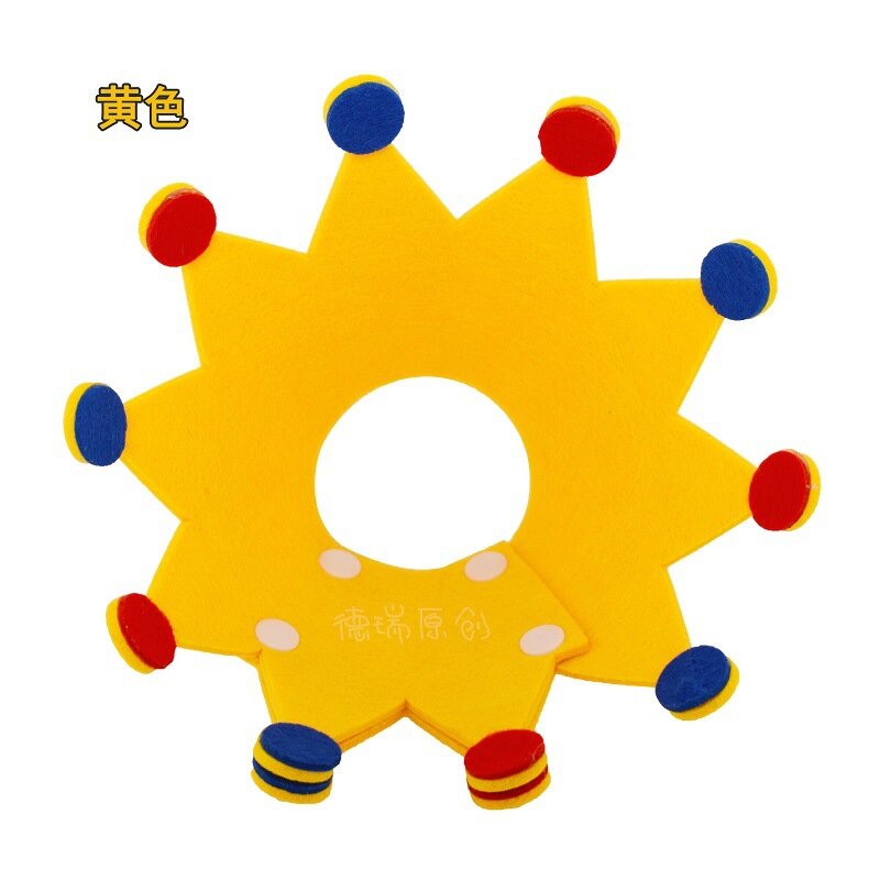 Коллар из фетра с подсолнухом, анти-грызущий, анти-лизательный, полотенце для слюней, защитный регулируемый воротник для домашних животных после операции