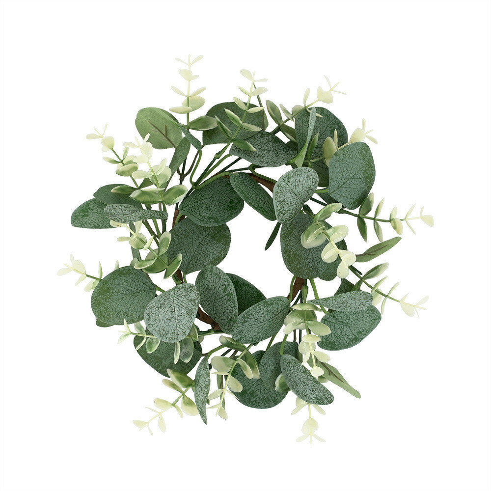 Garland listya eucalyptus s poliesterskim materialom dlya svadby i ukrasheniya doma
