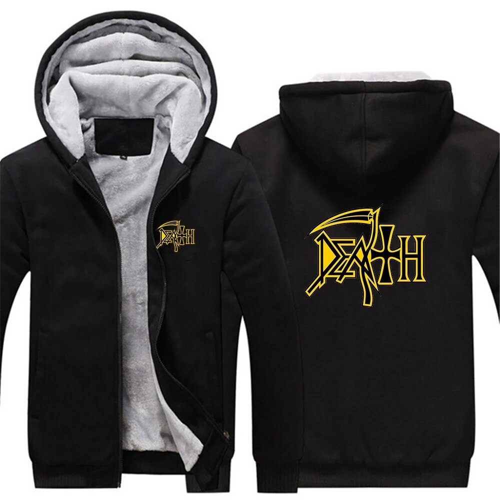 Черная толстовка Death Rock Band с капюшоном, XXXL