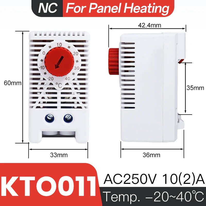 Термостат KTO011 NC для панельного отопления -20-40