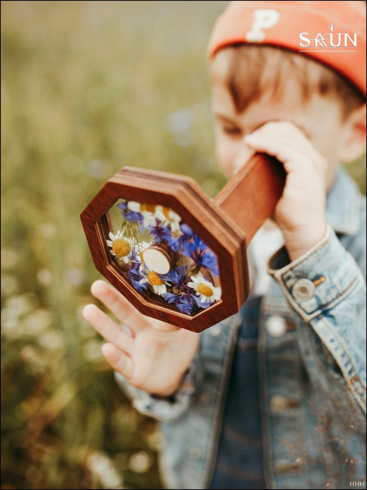 Калейдоскоп детский и взрослый / без гравировки / деревянная игрушка