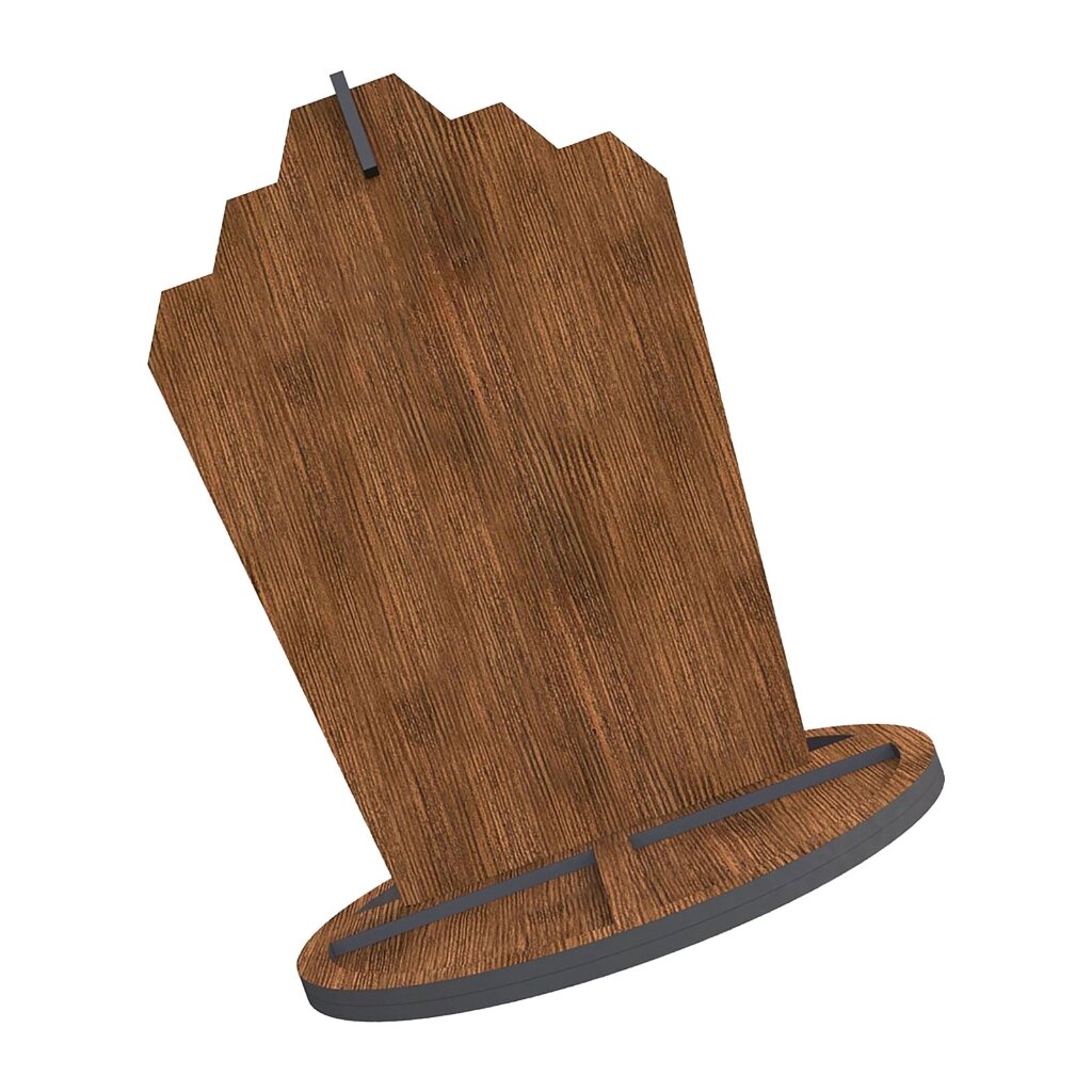 Стеллаж для Выставки Ювелирных Изделий с Деревянным Основанием Отдельно Стоящий Стенд Для Организации Аксессуаров