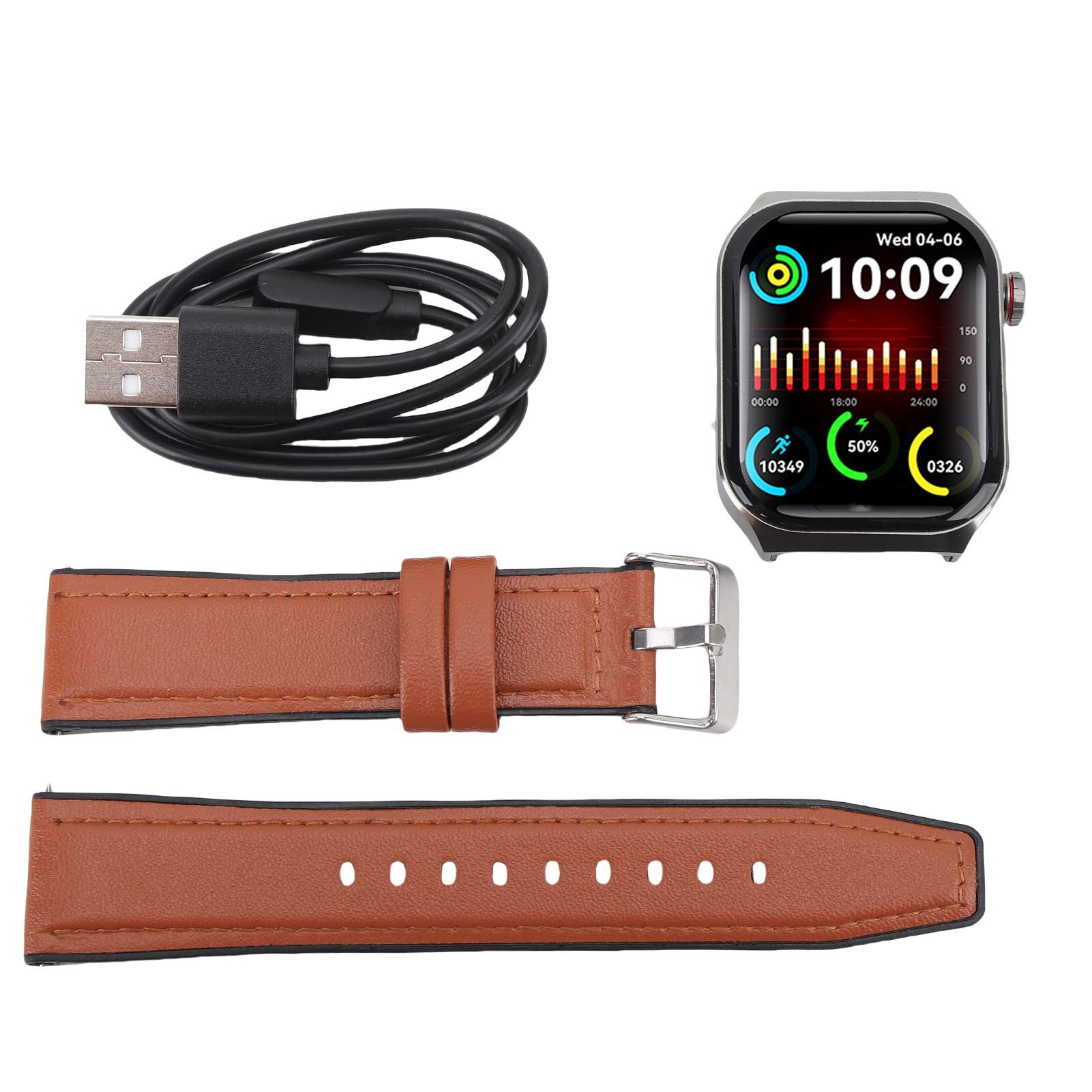 Умныечасыдлямужчиниженщин,2,1-дюймовыйЖК-сенсорныйэкран, Bluetooth, водонепроницаемостьIP67, отслеживаниесна, вызовSOS, спортивныеумныечасыскожанымремешком.