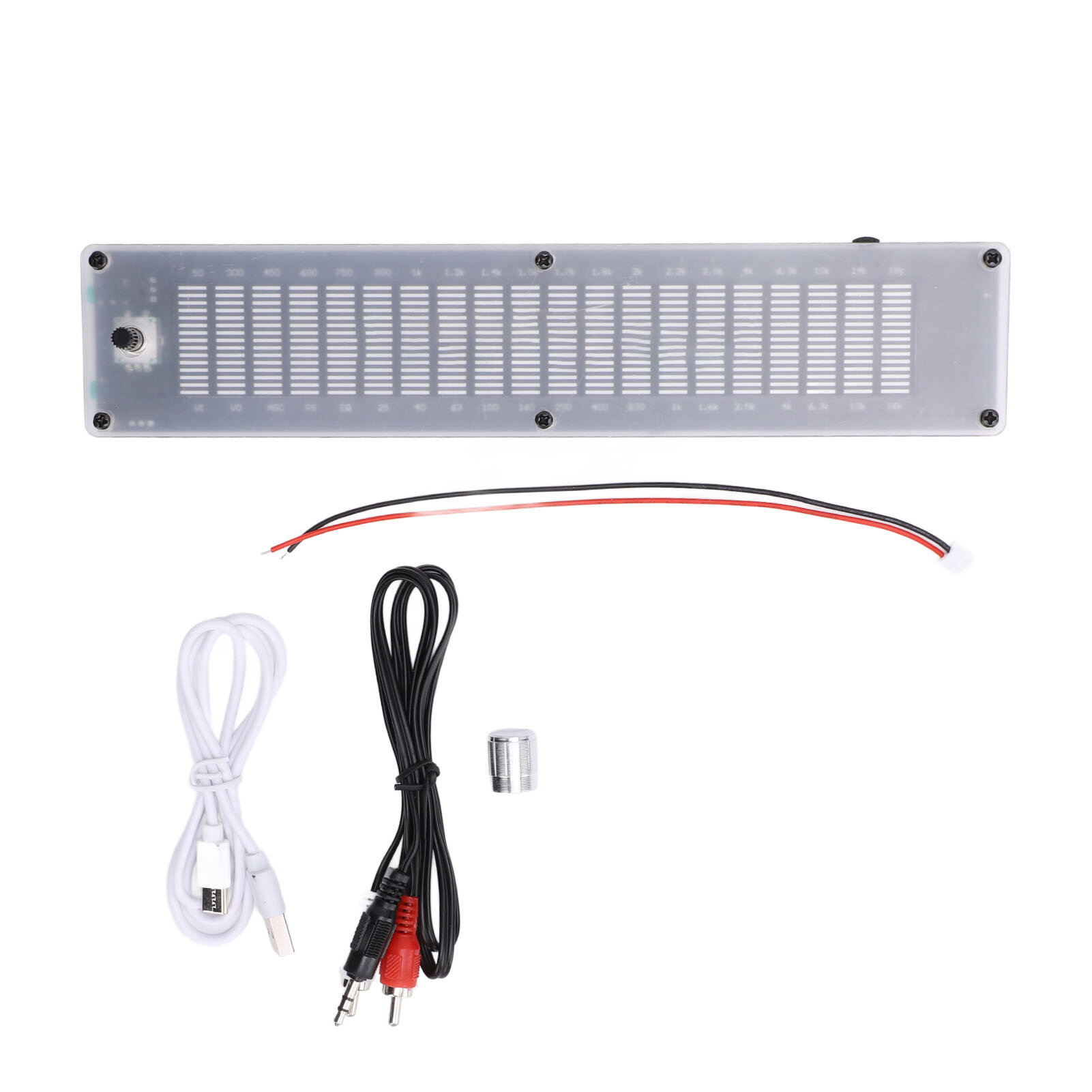 Музыкальный спектр эквалайзер Двойной канал от 20 до 20 кГц 10 режимов 15 полосовой DSP LCD -индикатор Light Spectrum Analyzer