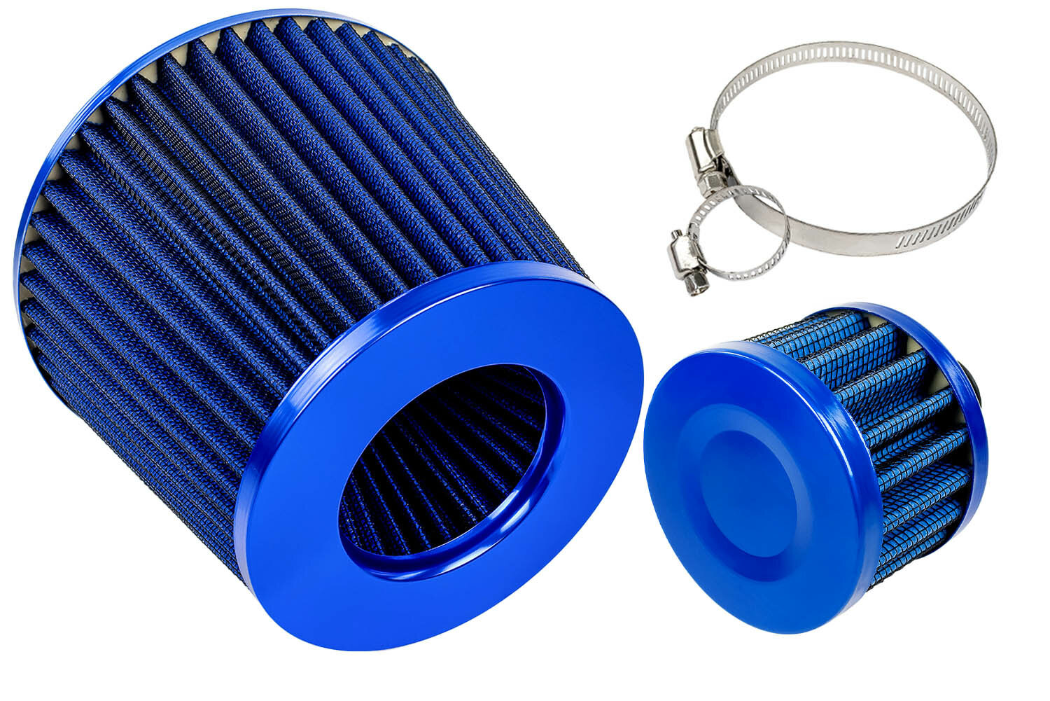 Синие фильтры нулевики (воздушный и картерный) MR на инжект. ВАЗ 2101-15, Гранта, Калина, Приора, Легенд, Тревел, Шеви