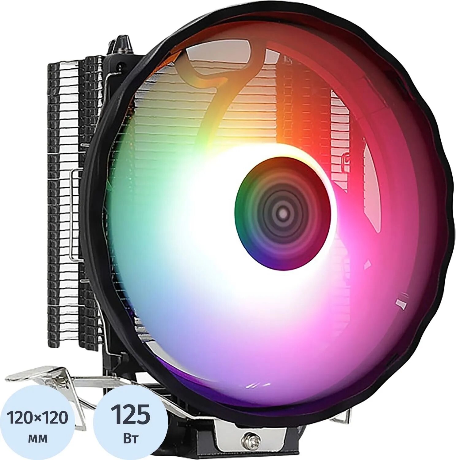 Кулер Aerocool Rave 3 ARGB Soc-AM5/AM4/1200/1700/1851чер/бел