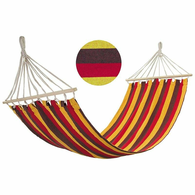 Гамак 200Х80 плетеный HAM-09 дерев планка скрап