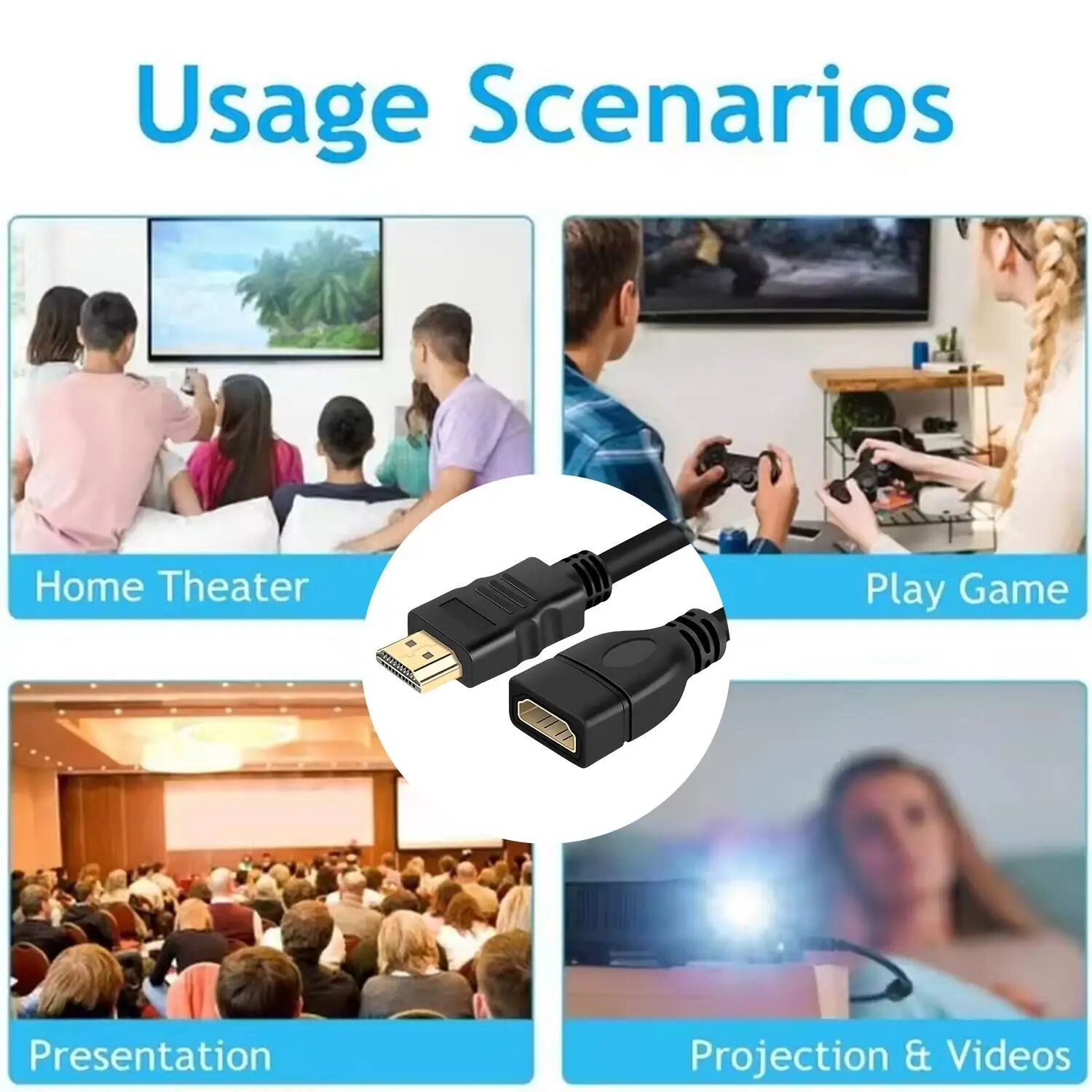 Uдлинитель HDMI 2.0 BAPPSUS — фото 1