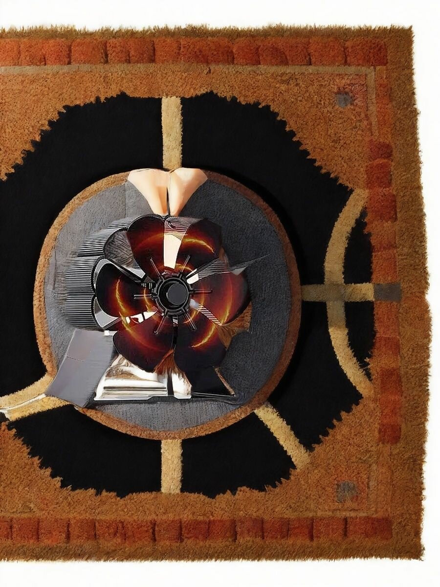 Печной вентилятор Heatal для повышения КПД печи Тепловой вентилятор для камина из алюминиевого сплава