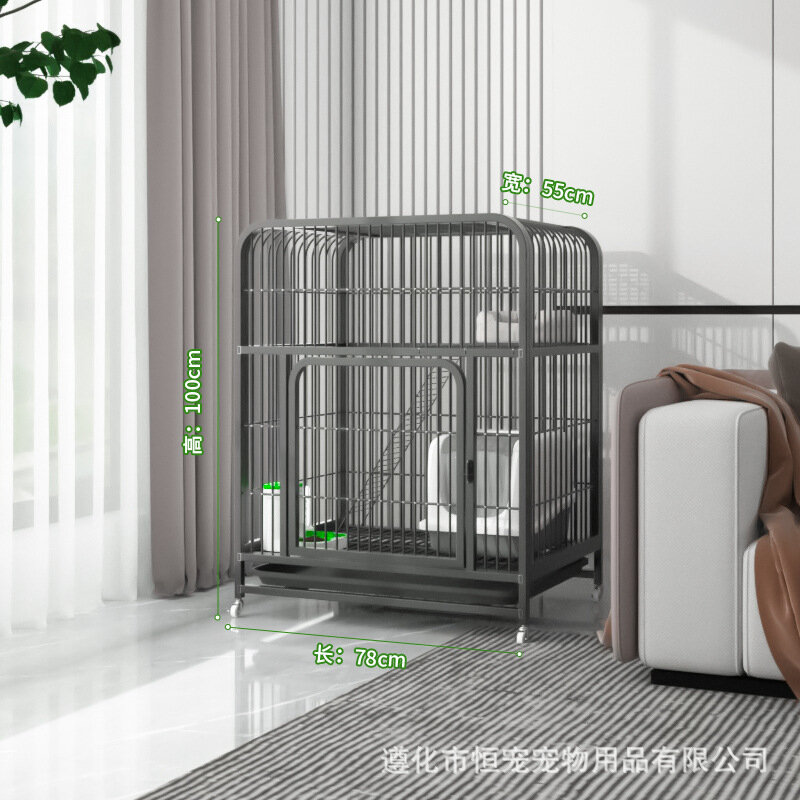 Клетка для кошек для домашнего использования, многоуровневая, очень большая, с интегрированным туалетом, оптовая продажа кошачьих домиков