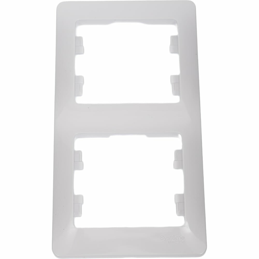 Вертикальная двухместная рамка Systeme Electric GLOSSA