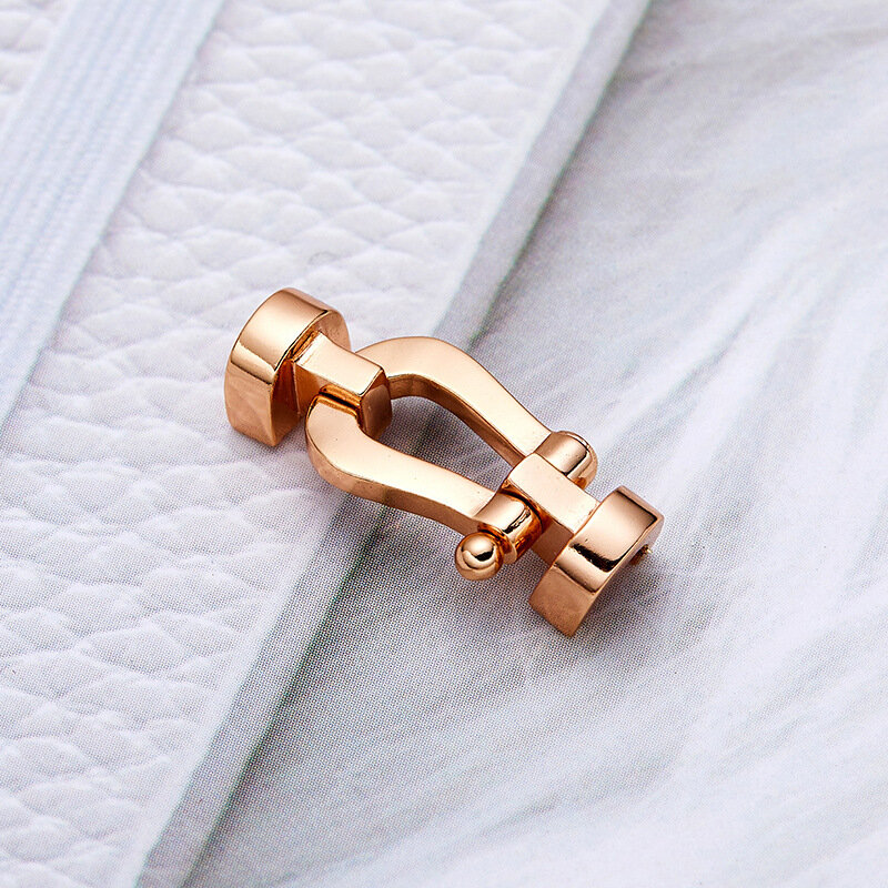 Браслет с пряжкой в виде подковы, красный веревочный браслет, парный стиль для мужчин и женщин, браслет на год зодиака, удачный стальной проволочный браслет, DIY браслет