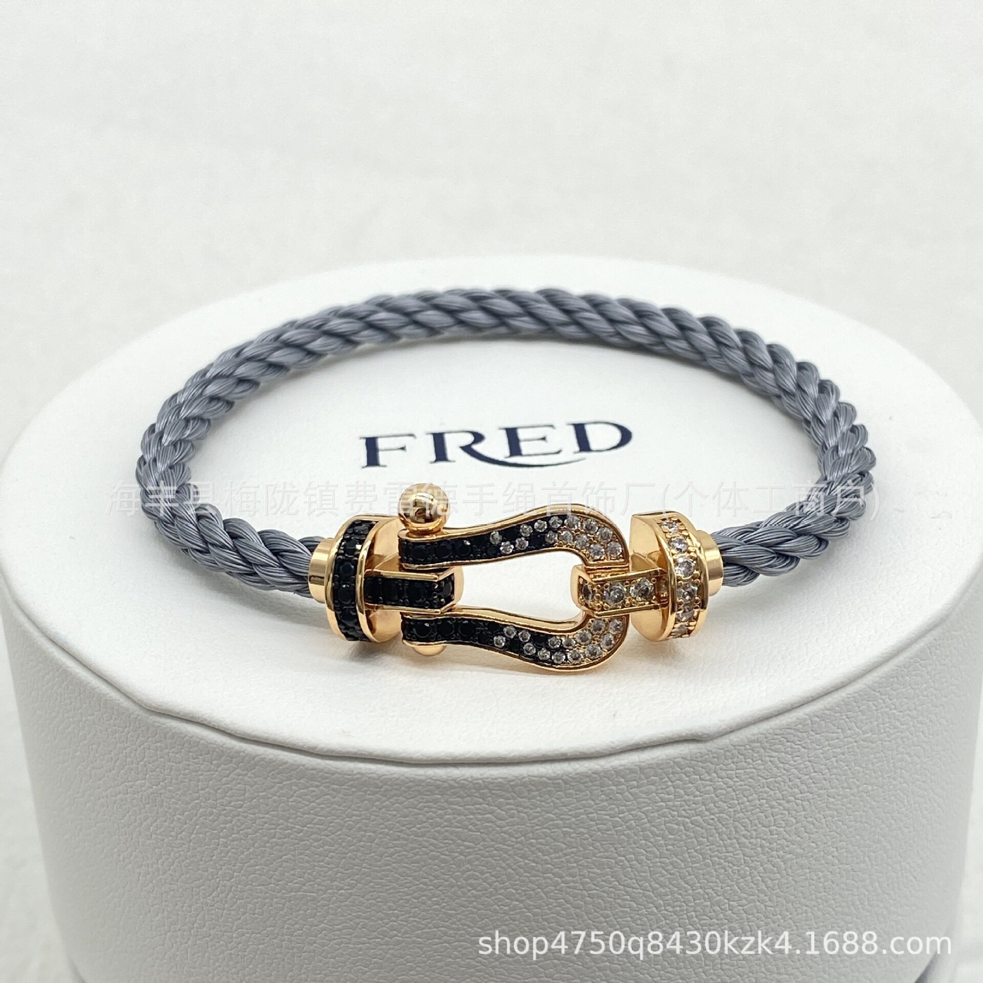 Браслет с пряжкой в виде подковы для мужчин и женщин, красная нить, зодиакальный год, удача, DIY плетеный шнур, стальной браслет, прямая продажа от производителя