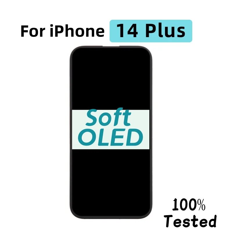 Мягкий OLED-дисплей для iPhone 14 Pro Max/14 Plus Incell ЖК-дисплей с 3D сенсорным Soft OLED-14 plus