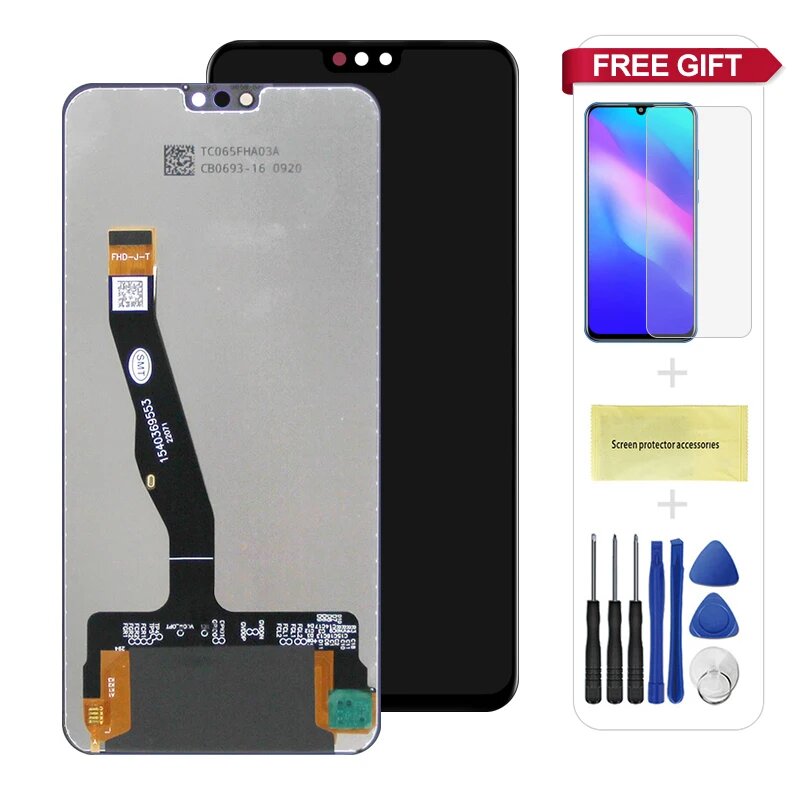 Дисплей AAA + для Huawei Honor 8X ЖК-дисплей JSN-L22 JSN-L21, дигитайзер OLED Black no Fra