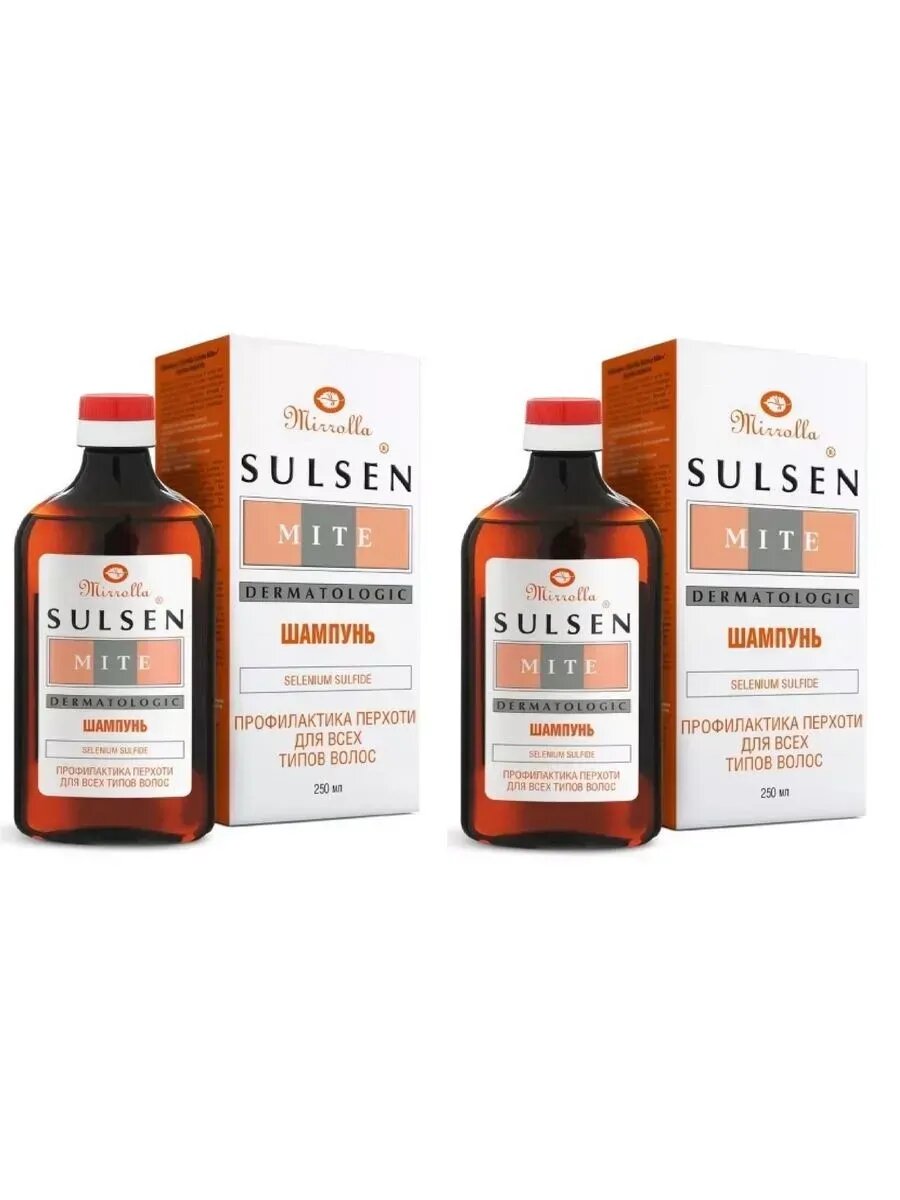 Sulsen мите шампунь для профилактики перхоти 250 мл -2шт