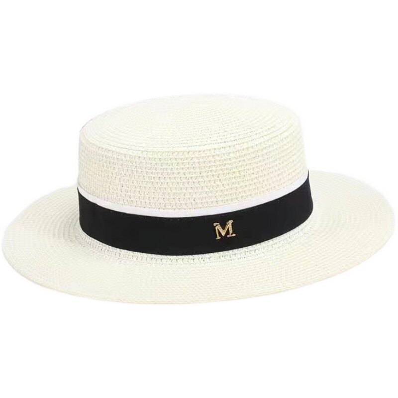 DIY Соломенная Подиум Красный Широкий Козырьек