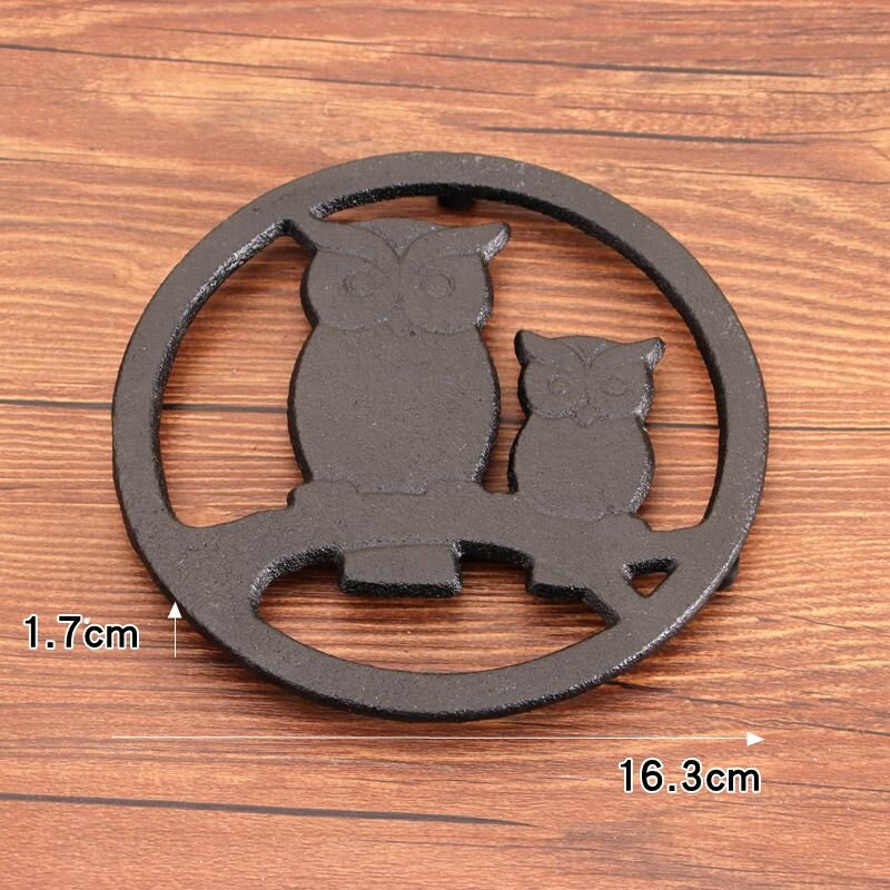 Чугунная подставка под горячее, термостойкая защита для стола, кухонная подставка для посуды