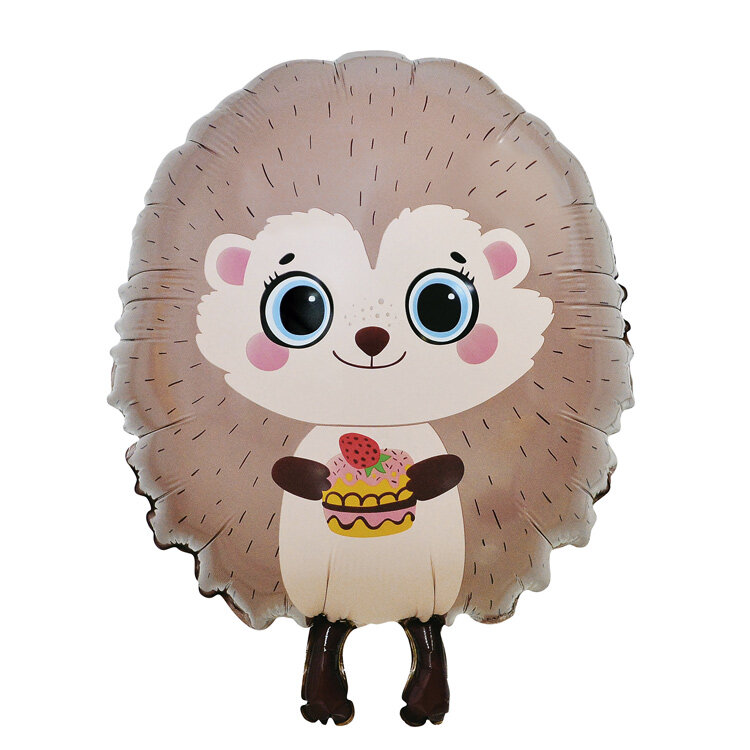 Воздушный шар из фольги. Фигура, Ежик с кексиком (31'/79 см, CHN)