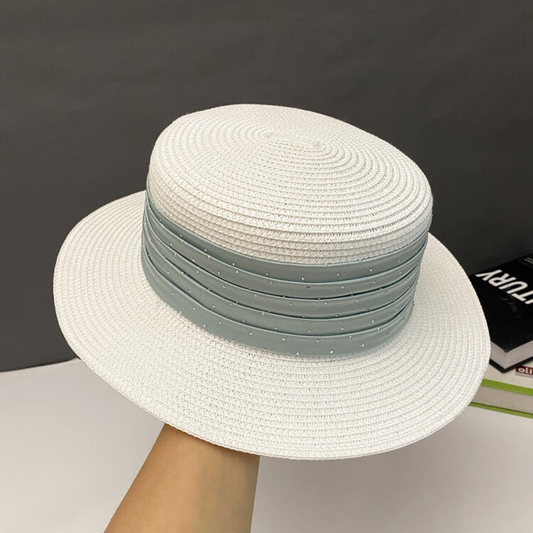 DIY Соломенная Лента Плоский Козырьек Солома