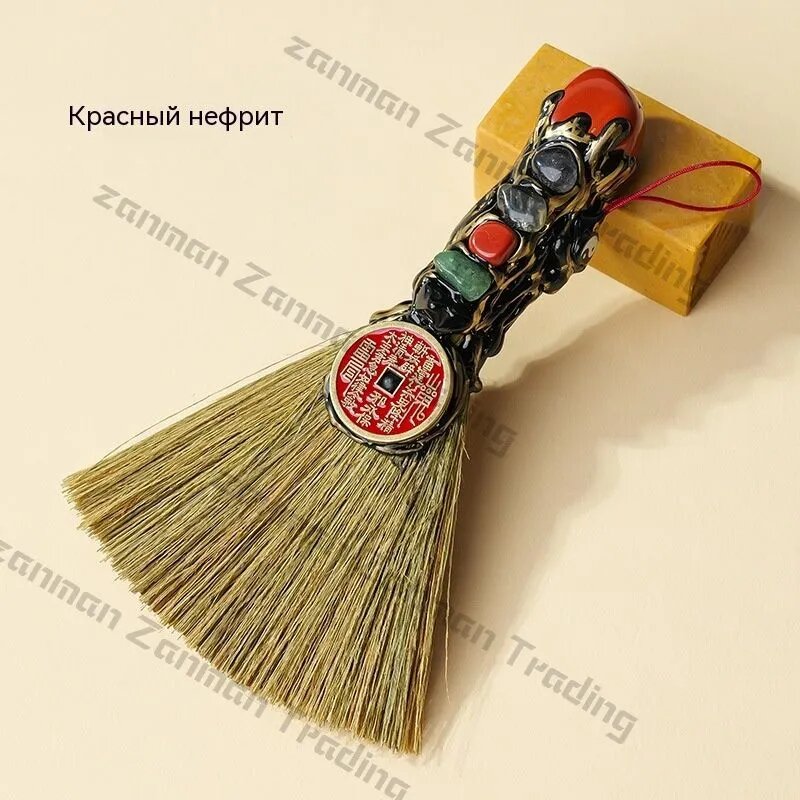 Волшебная метла из фиолетового хрусталя, способная принести удачу семье, 30*12