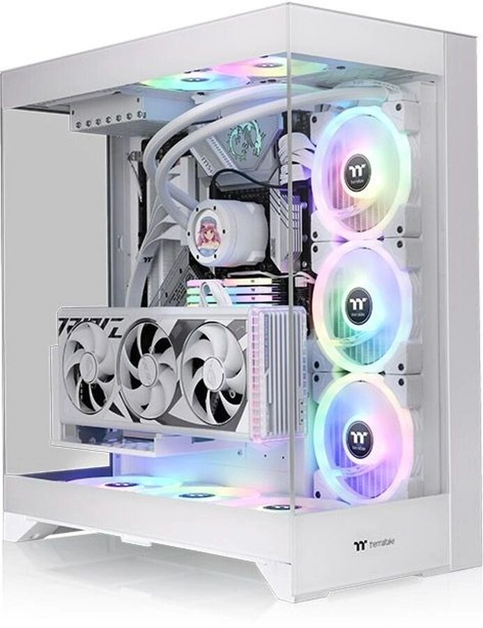 Корпус Thermaltake CTE E550 TG Snow белый без БП ATX 8x120mm