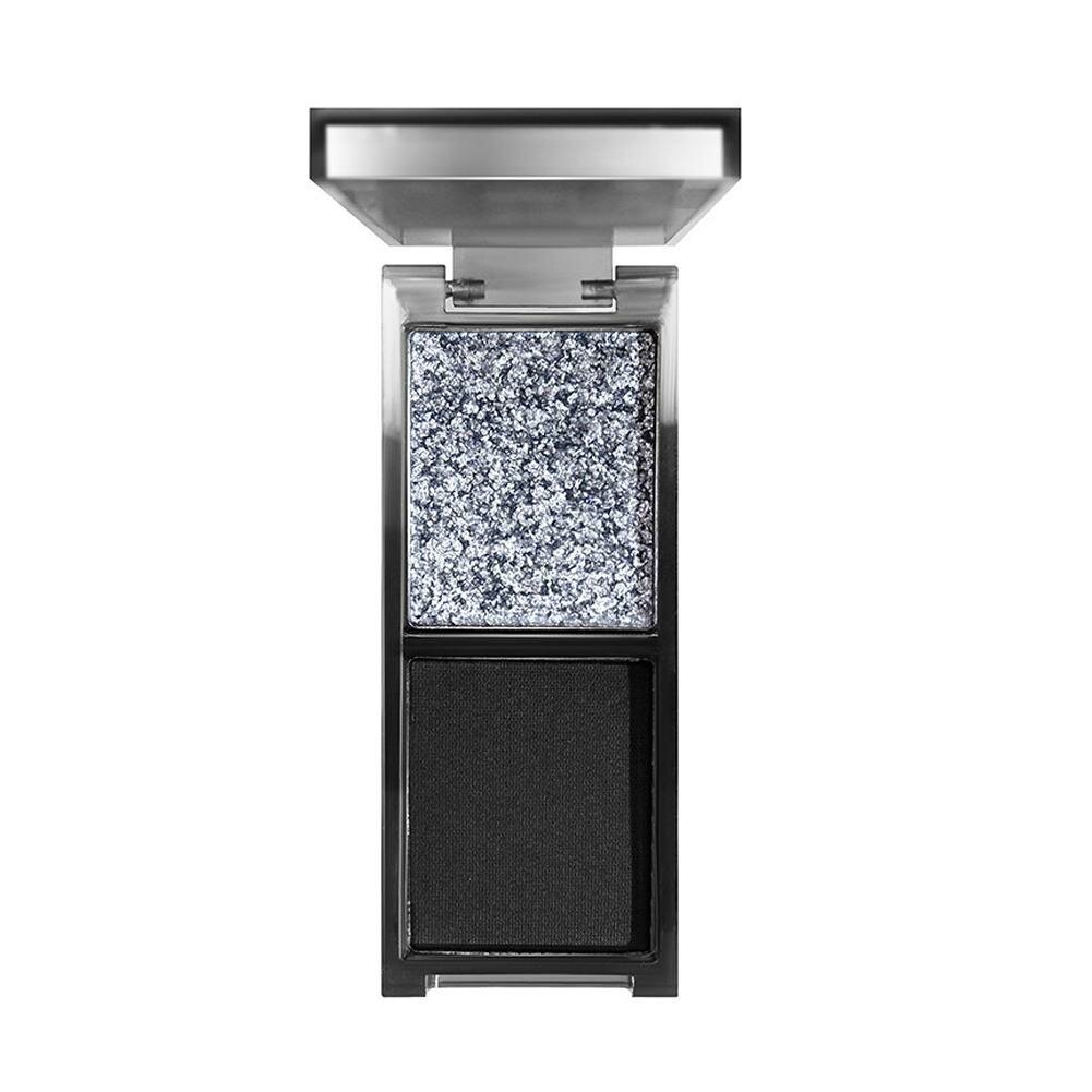 Темно-черные и красные двухцветные тени для век