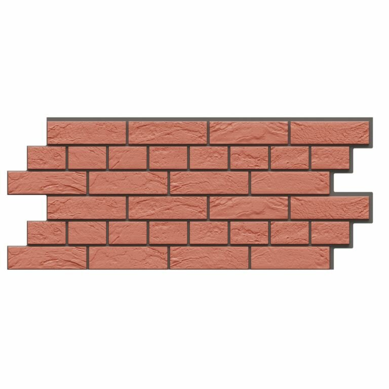 Dolomit Термосайдинг (фасадные термопанели) "Венецианский", (Красный) 925х438х20, 11 шт