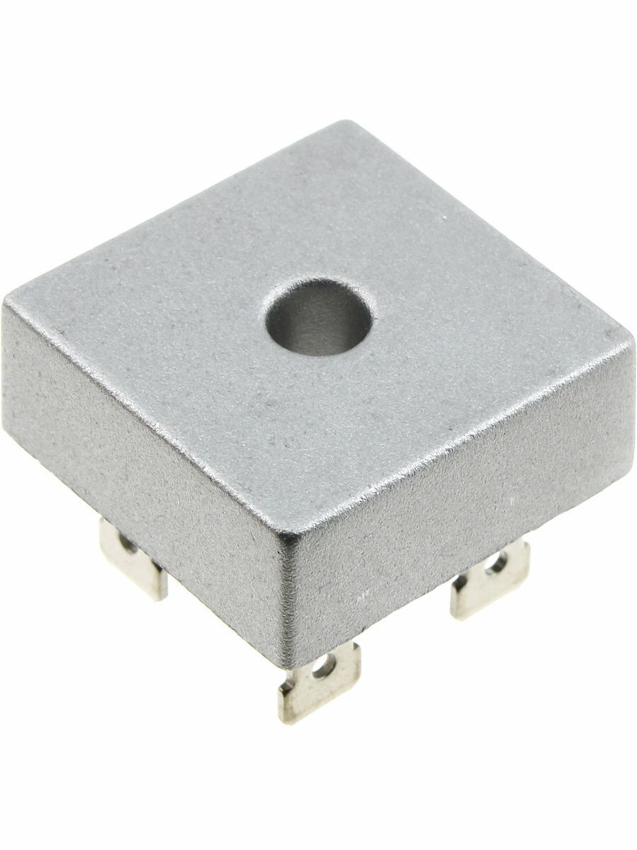 Диодный мост Semtech KBPC3510, ток 35 A, обратное напряжение 1000 V, серебристый