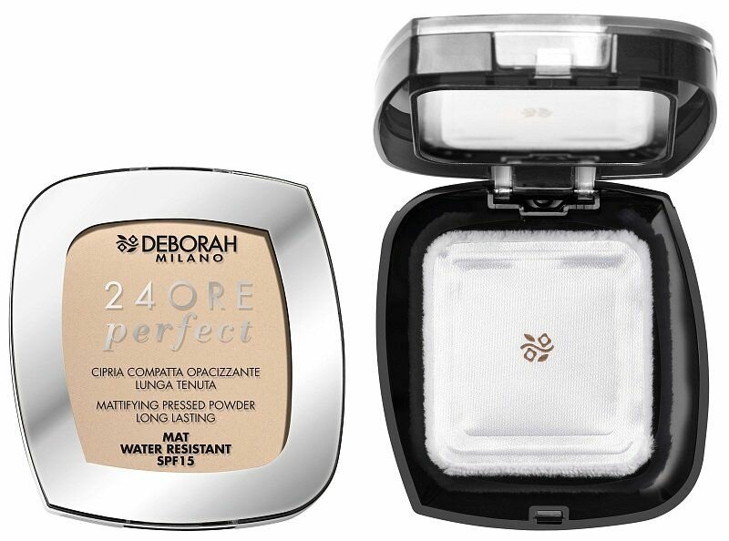 Deborah Milano Пудра для лица Тон 1 Светло-бежевый 24ORE PERFECT COMPACT POWDER матирующая водостойкая компактная 9 г