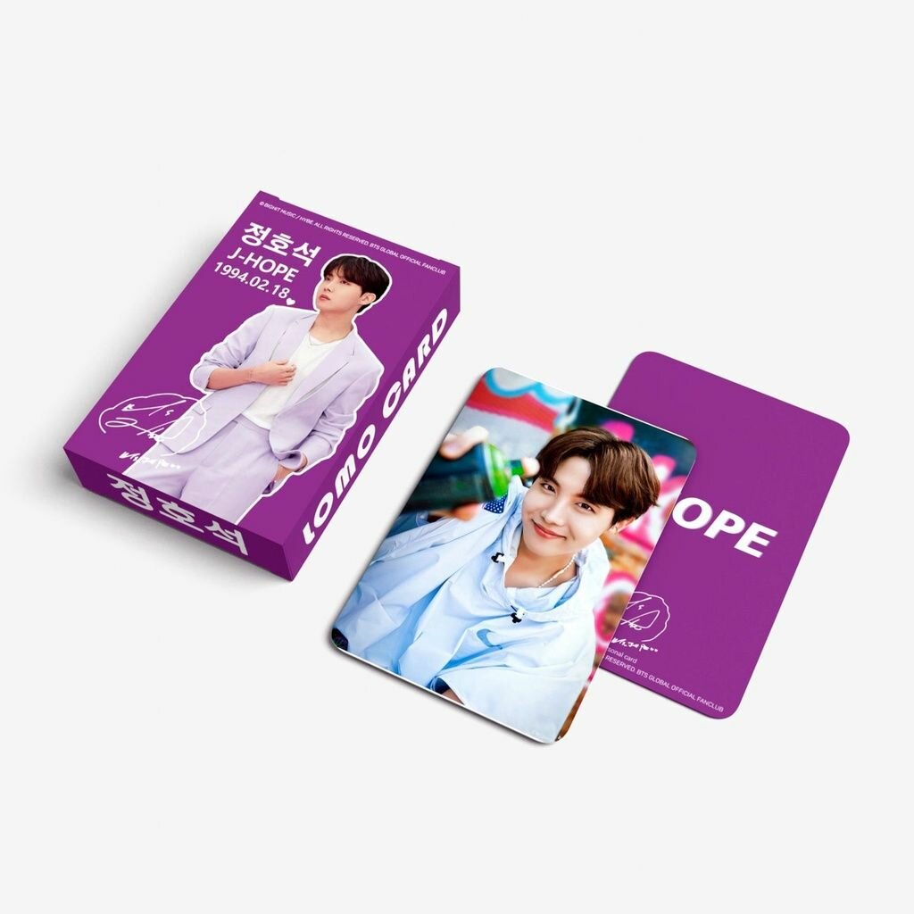 KPOP 55шт/коробка BTS SOLO J-HOPE Фотокарточки BTS LOMO J-HOPE Card