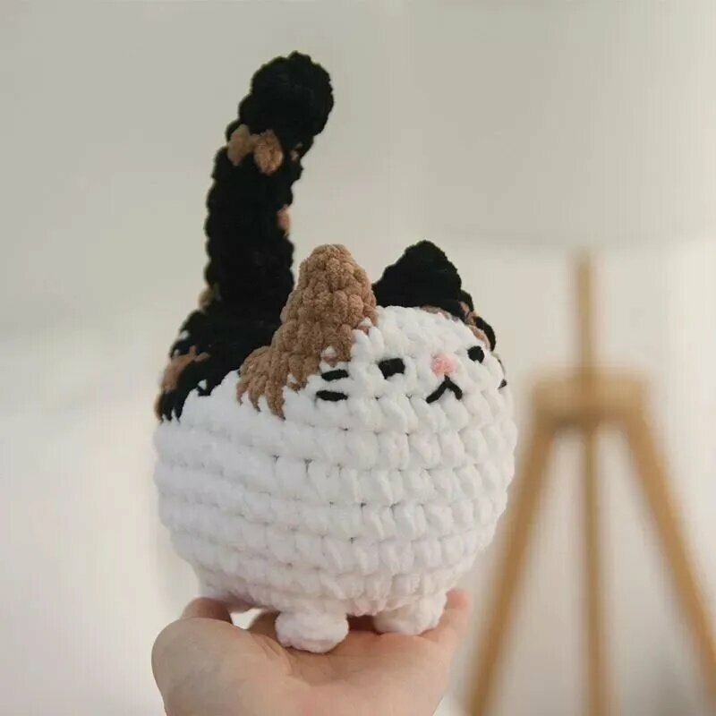 Для Вязания Игрушки Крючком Котен Кота/кошка(Содержит все материалы, необходимые для случайного кота)