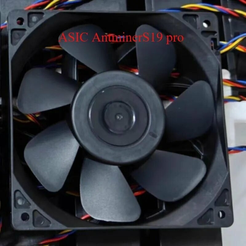 Кулер (вентилятор) MARTECH (DF1203812B2FN) 12V, 1A,120x120x38мм, 4 pin (пин), ASIC Antminer S21 , T21, S19k , pro. Комплект - 1 шт