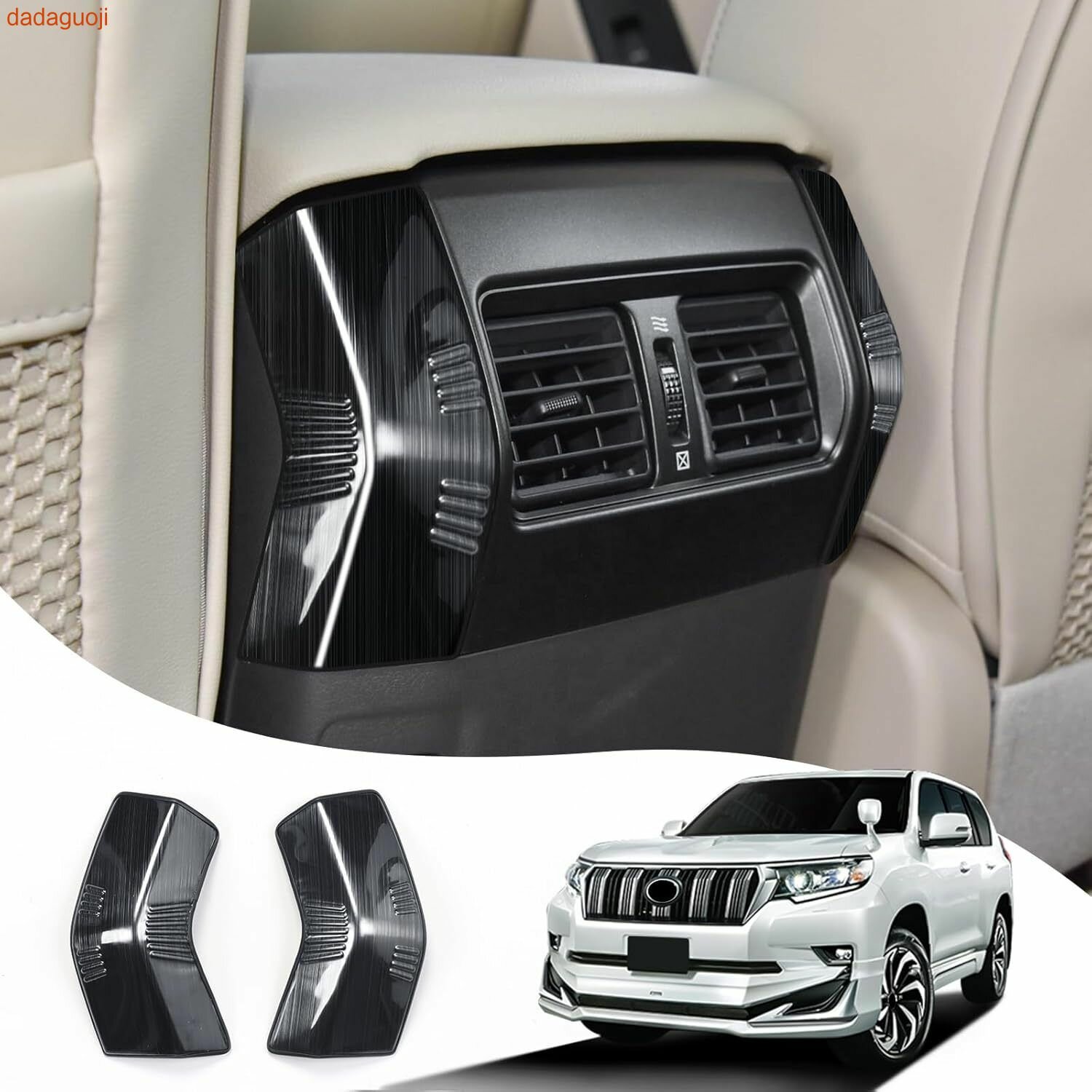 Патч-защита угла воздуховода и подлокотника для Toyota Land Cruiser Prado 150 LC150 2010-2023, аксессуары интерьера, тюнинг.