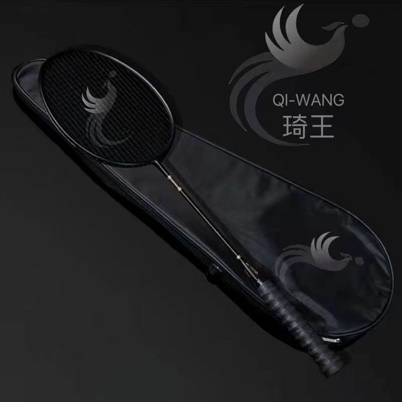 Официальная оригинальная долговечная ракетка для бадминтона Qiwang, полностью из углеродного волокна, ультралегкая 4u, прочная, атакующего типа, для мужчин и женщин, одиночная и двойная ракетка