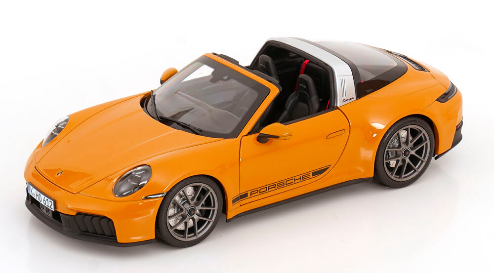 Модель коллекционная NOREV Porsche 911 (992) targa 2024 ochre-yellow / порше 911 992 тарга охристо-желтый