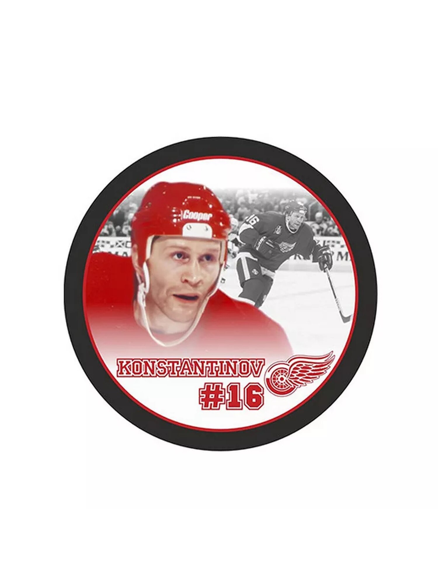 Шайба Sportfanat Игрок НХЛ KONSTANTINOV №16 Детройт 1-ст, 76 мм