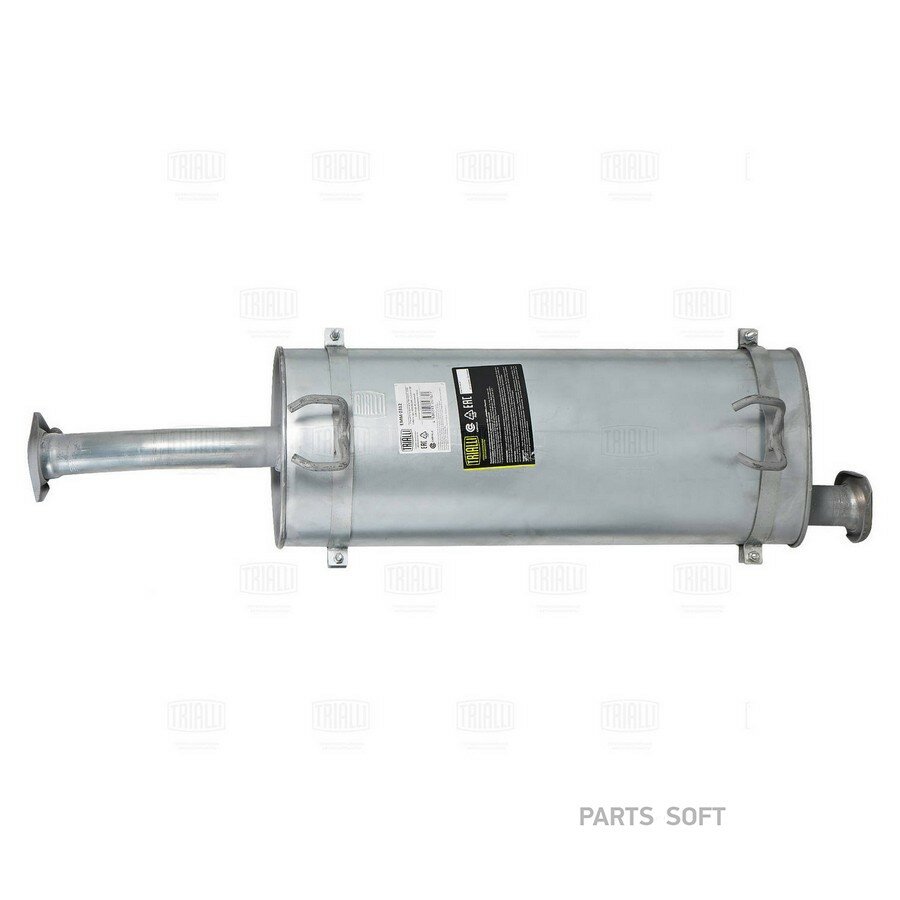 TRIALLI EMM0312 Глушитель для а/м ГАЗ 2217, 2752 Соболь (дв. 42164, ISF 2.8S Евро-4) осн. (алюм. сталь)