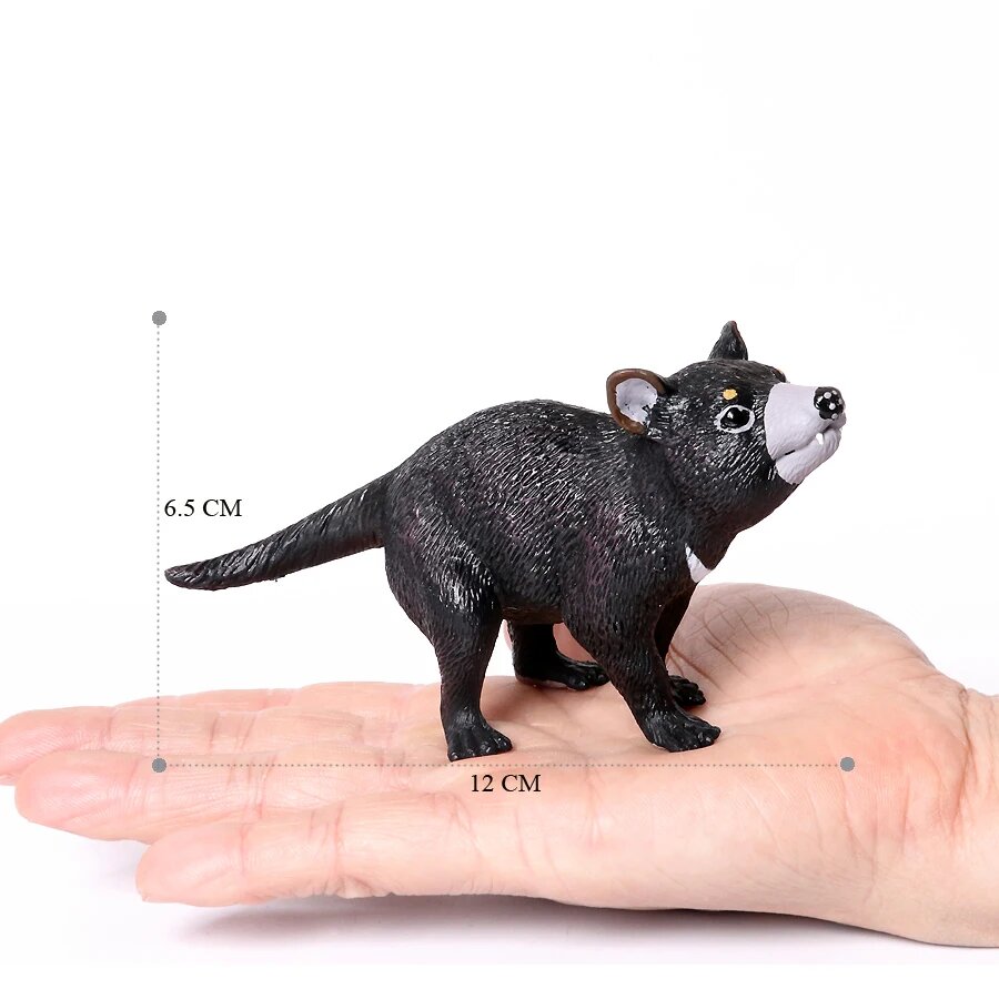 Австралийские фигурки животных из ПВХ LADOFIGURES Черный, Tasmaniandevil-1