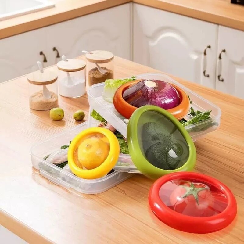 Пластиковый контейнер для хранения авокадо 3pcs, 1 Set(4pcs)