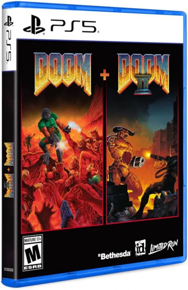 Игра Doom + Doom 2 Limited Run 144 (Русские субтитры) для PS5