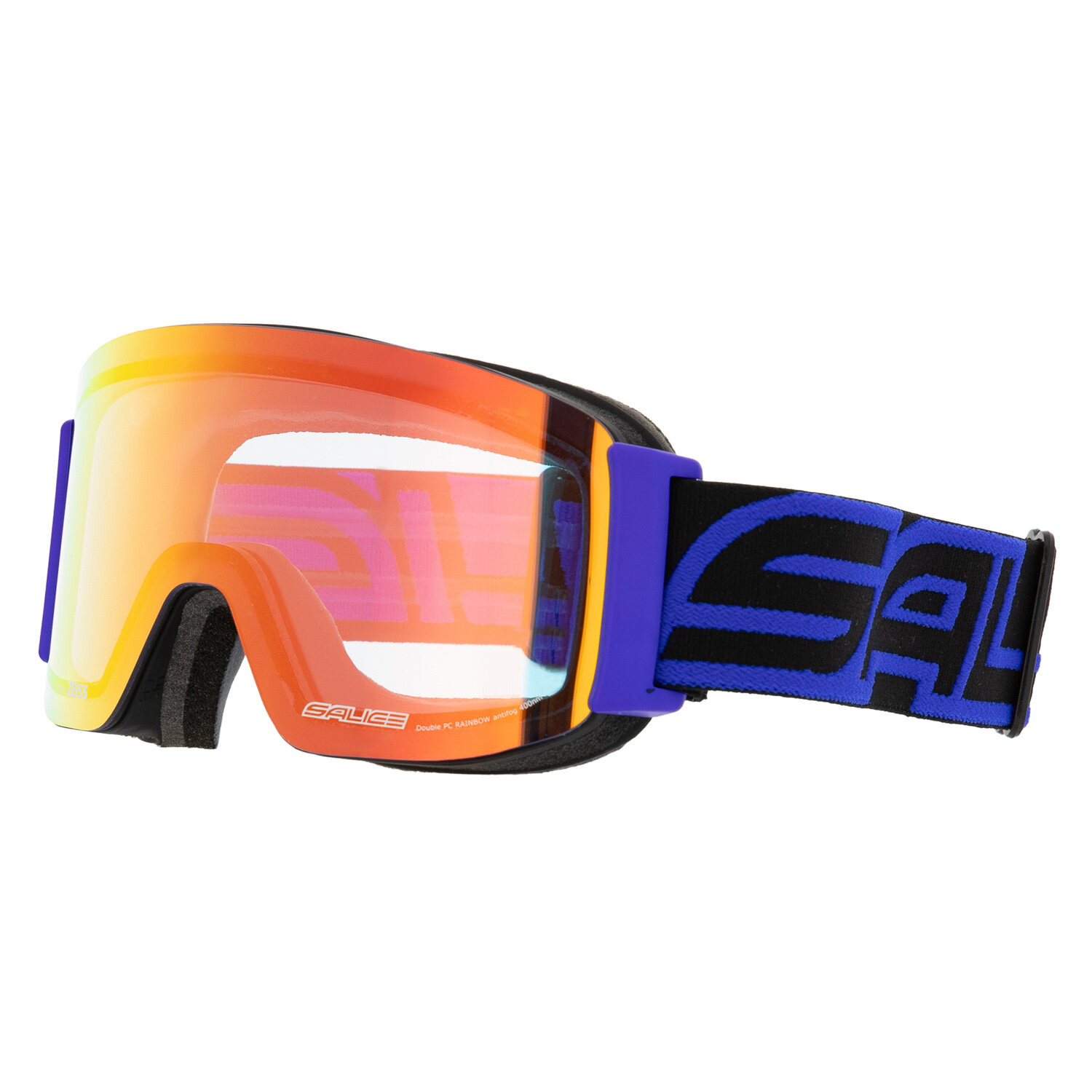 Маска горнолыжная Salice 102DARWF Black-Blue/Darw Clear S1