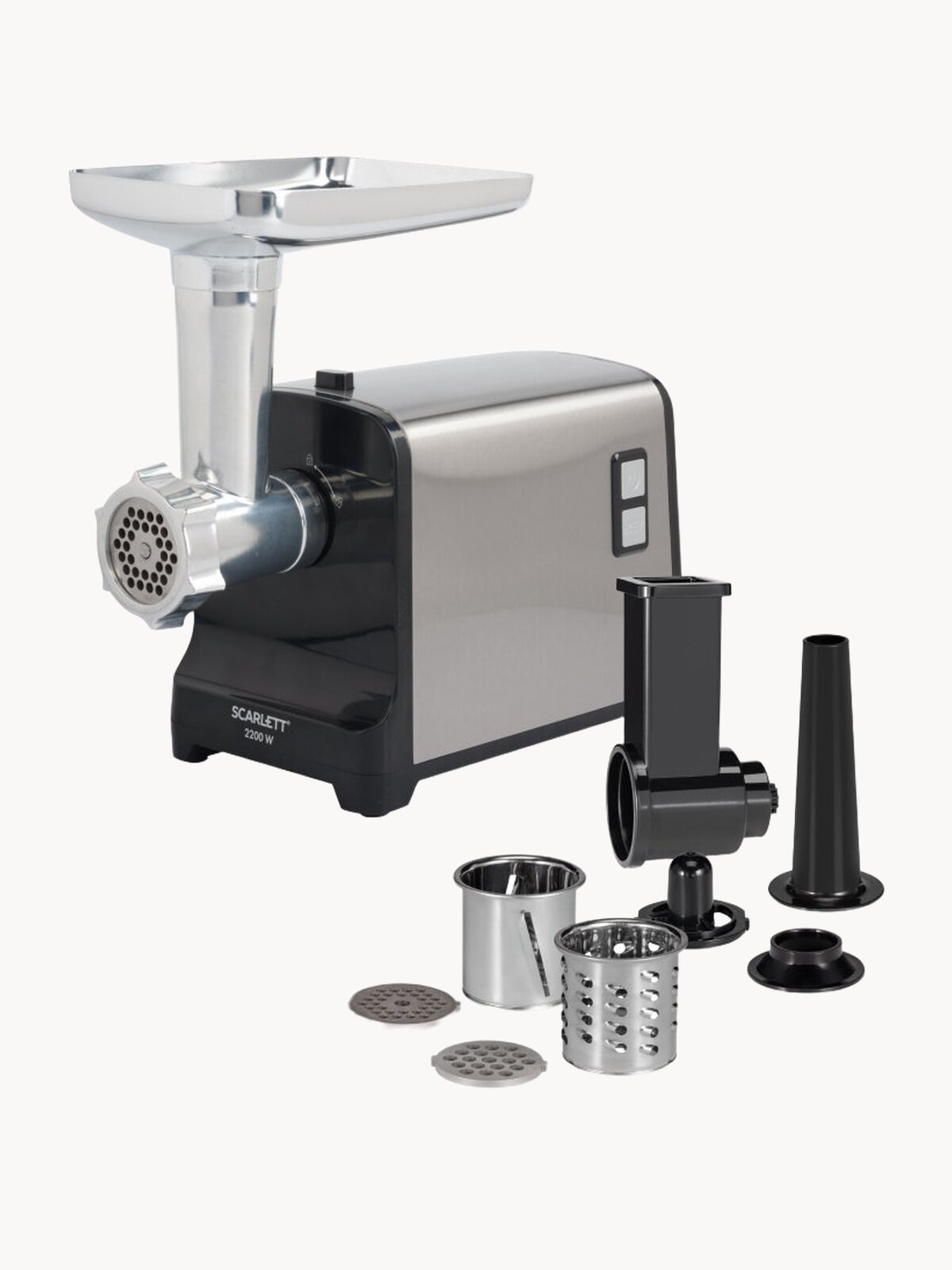 Мясорубка с насадкой для кеббе и сосисок, функция реверс SCARLETT SC-MG45M33