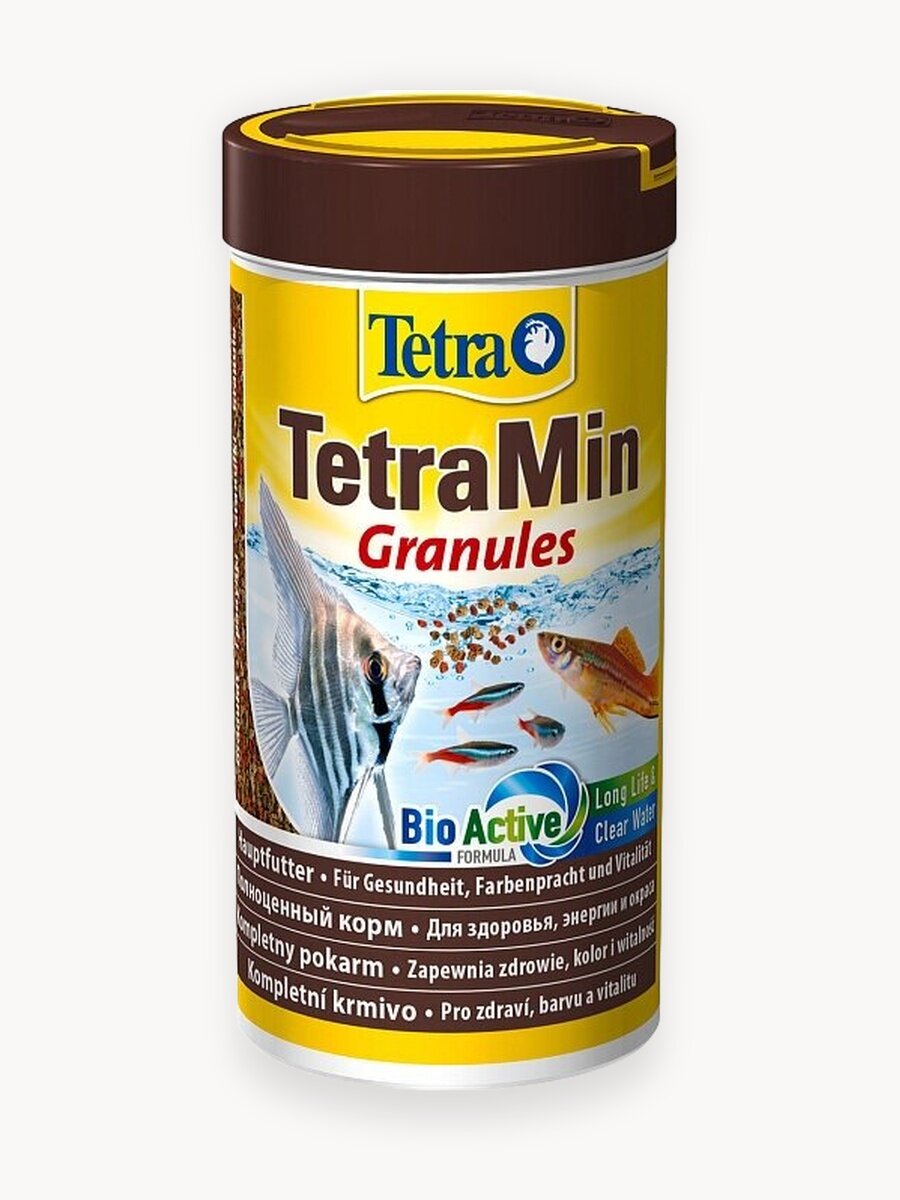 Tetra Min Granules Основной корм для всех видов рыб, гранулы 250 мл/100гр